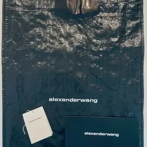 Alexander Wang | Accents | Alexander Wang New York Black Vinyl Dust Bag ...